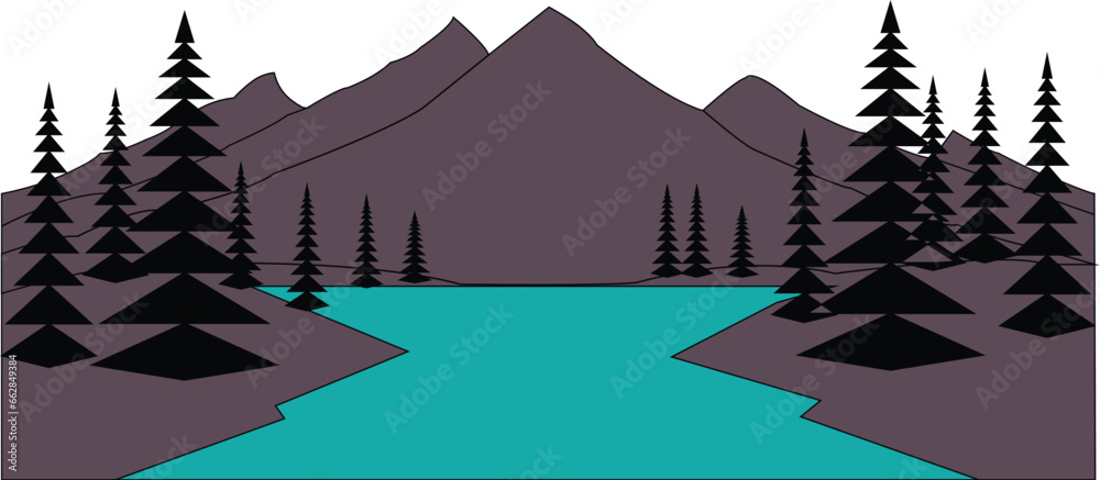 Mountains svg, mountains valley svg, eps, png, jpg, dxf digital files ...