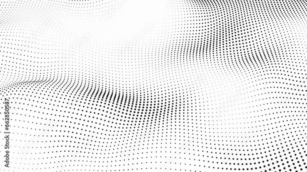 White abstract background and black dot. Futuristic, Modern, Digital ...