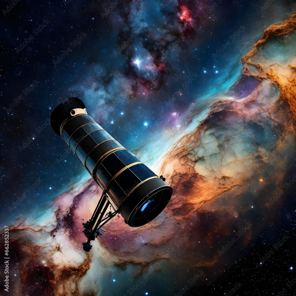 Stunning Nebula Observation: A space telescope capturing the beauty of ...