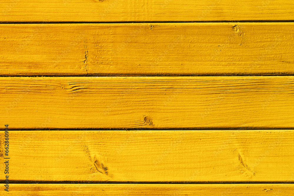 Wooden plank background. Yellow color wood. Vibrant sunny color board ...