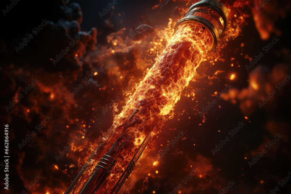 Earth experiencing extreme high temperatures, depicted with a ...