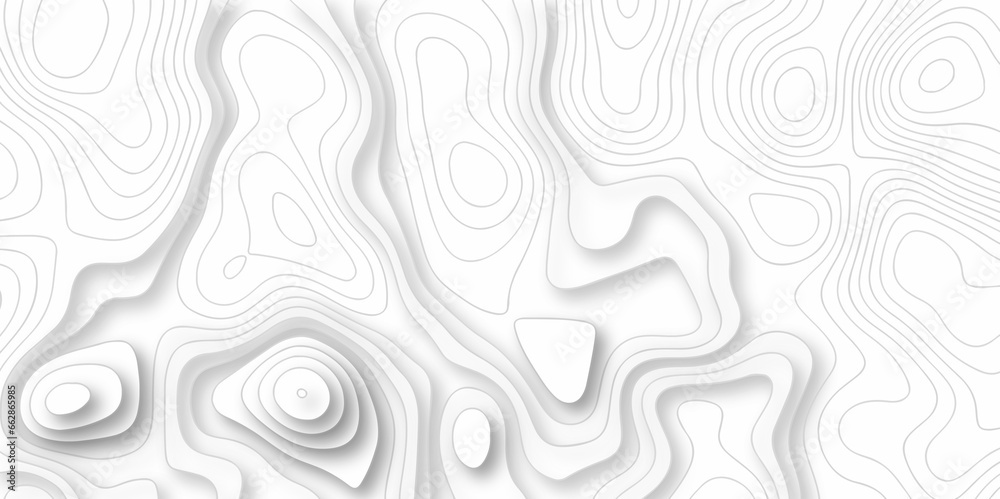 Abstract background with waves Topographic map. Geographic mountain ...