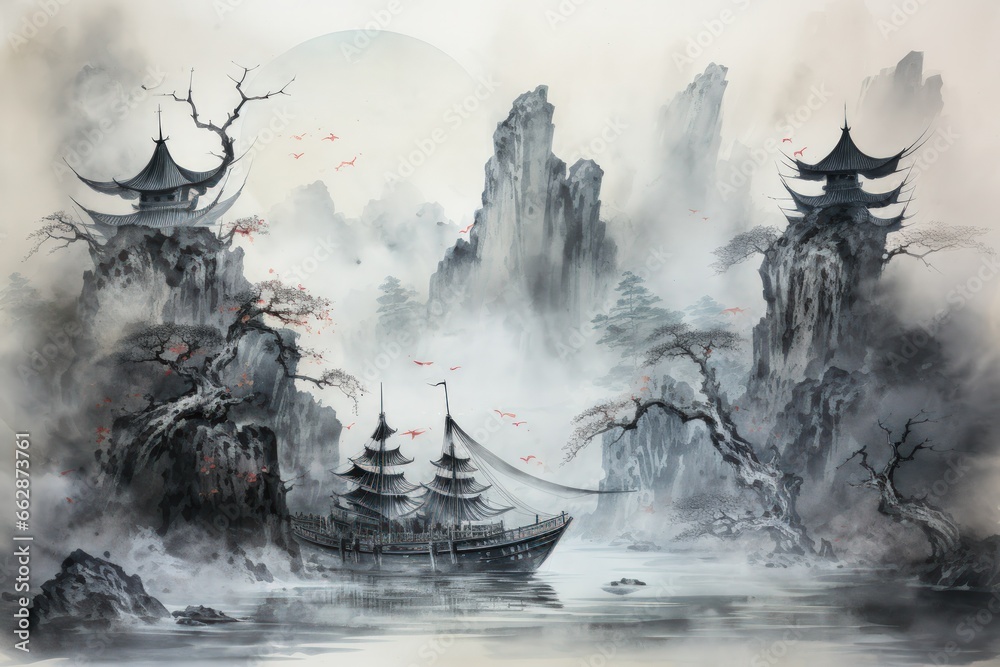 Cursed ghost ships, forever sailing the seas with ghostly crews seeking ...