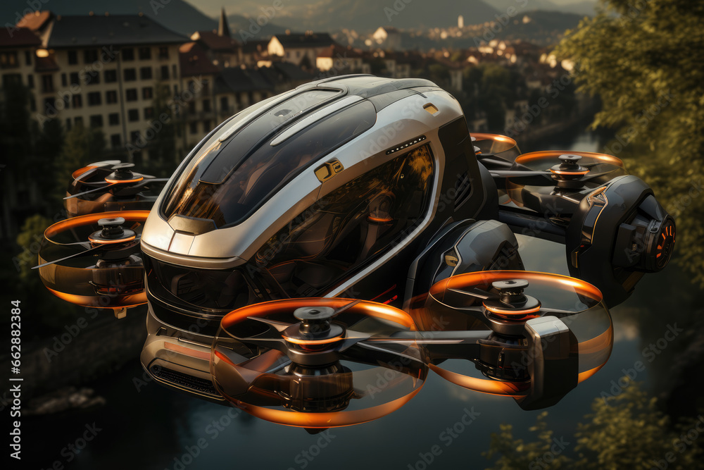 The prevalence of flying cars and personal drones for efficient ...