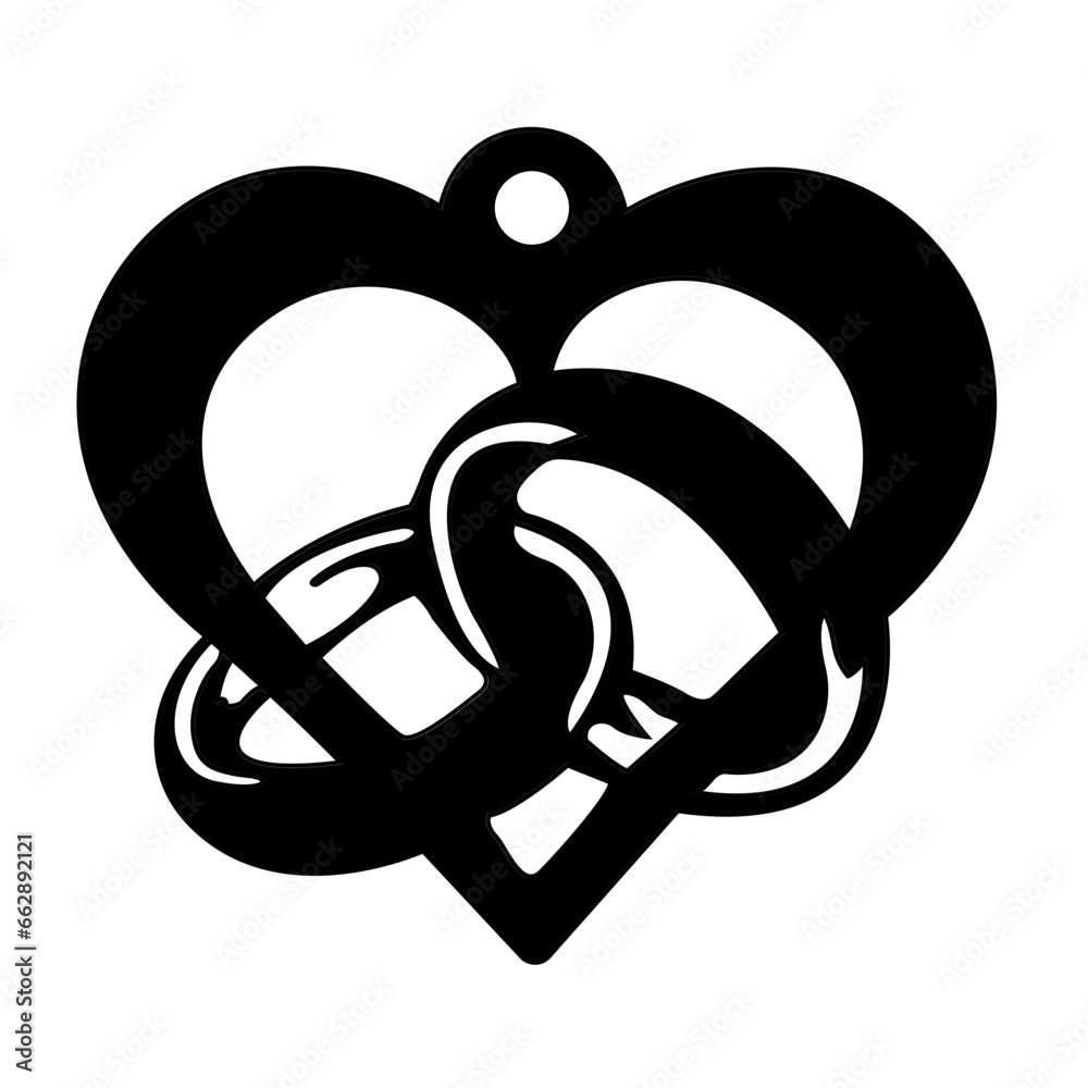 Ring Heart - DXF CNC dxf for Plasma Laser Machine ,Lightburn vector cnc ...