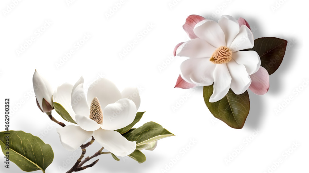 Southern magnolia (Magnolia grandiflora). Called Evegreen Magnolia ...