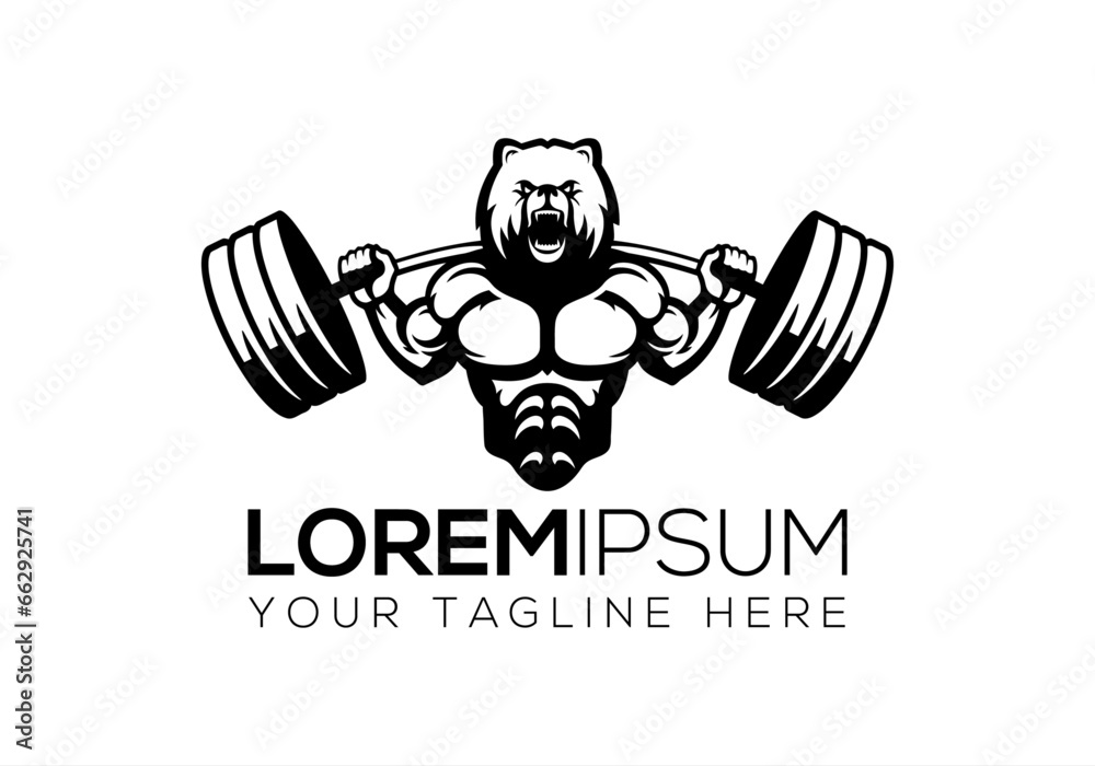Poster Lion Logo, lions, lion logo, gym logo, gym, bodybuilder, lion ...