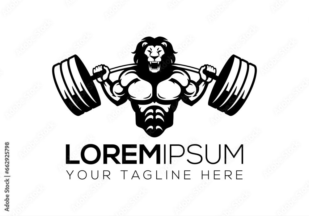 Lion Logo, lions, lion logo, gym logo, gym, bodybuilder, lion gym ...