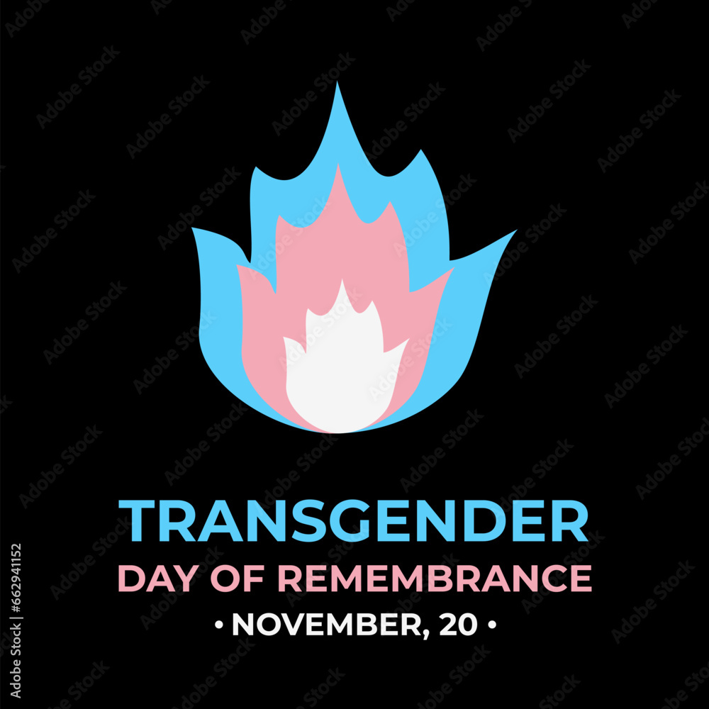 Transgender Day of Remembrance banner. LGBT community event on November ...