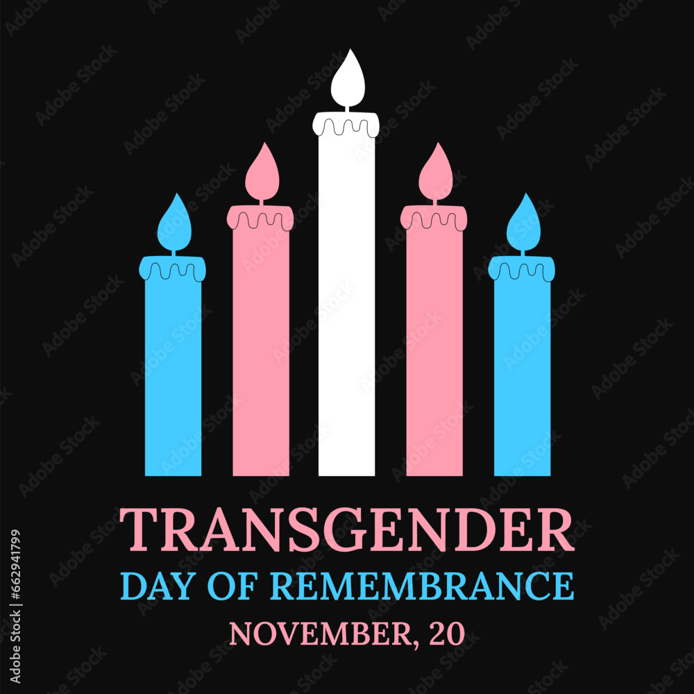 Transgender Day of Remembrance banner. LGBT community event on November ...