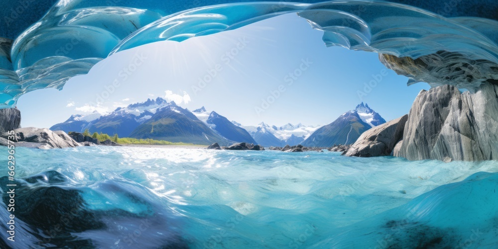 Window to Climate Change: A View of Melting Glacial Scenery from Inside ...