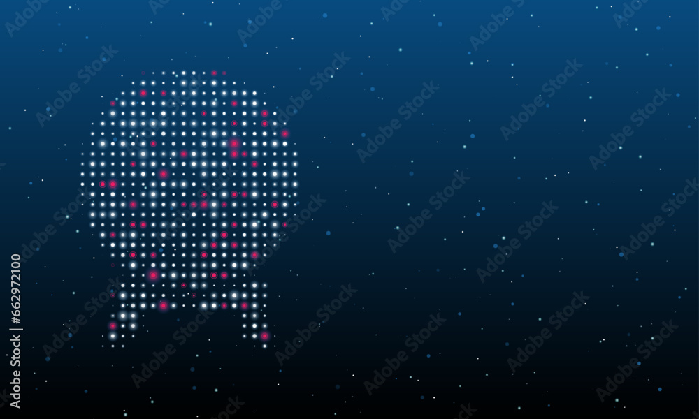 On the left is the spirit ball symbol filled with white dots ...