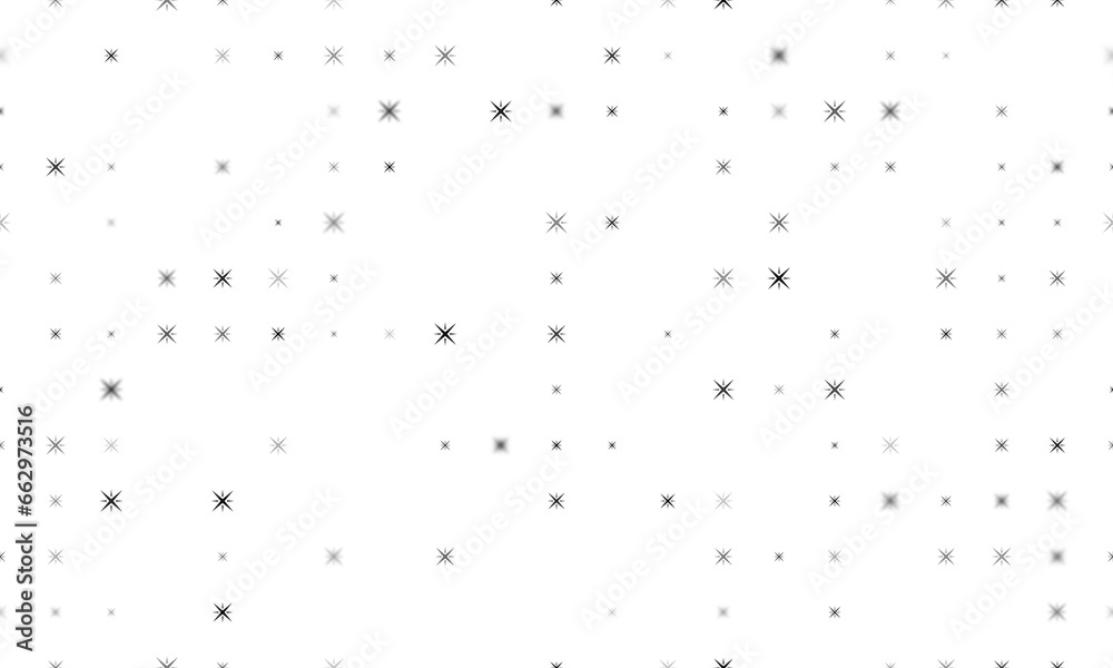 Seamless background pattern of evenly spaced black star symbols of ...