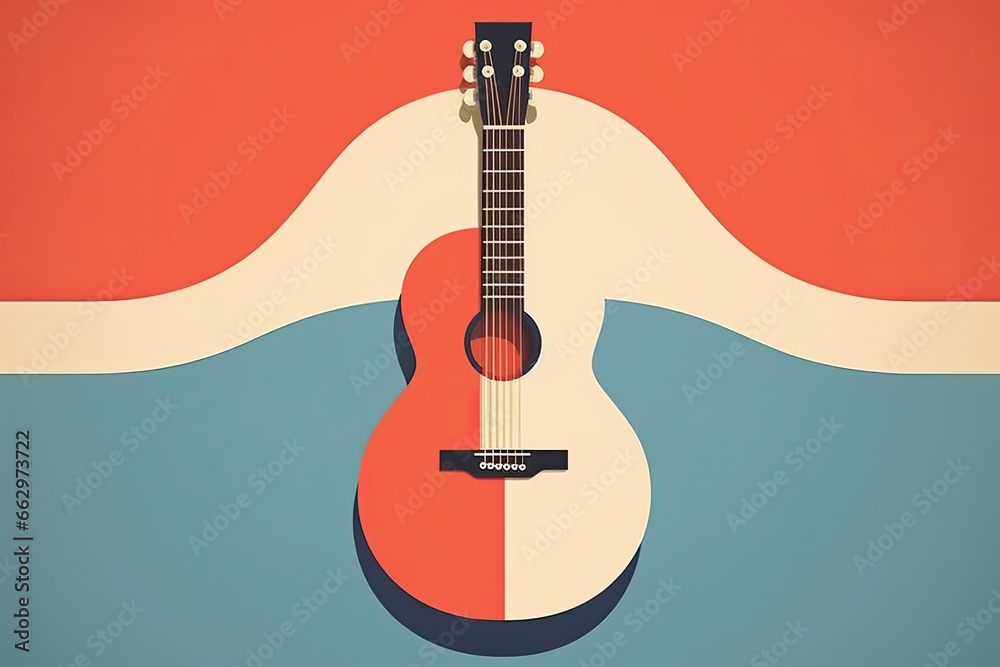 Guitar Streamlined: Minimalist, Musical Design for Concert Poster ...