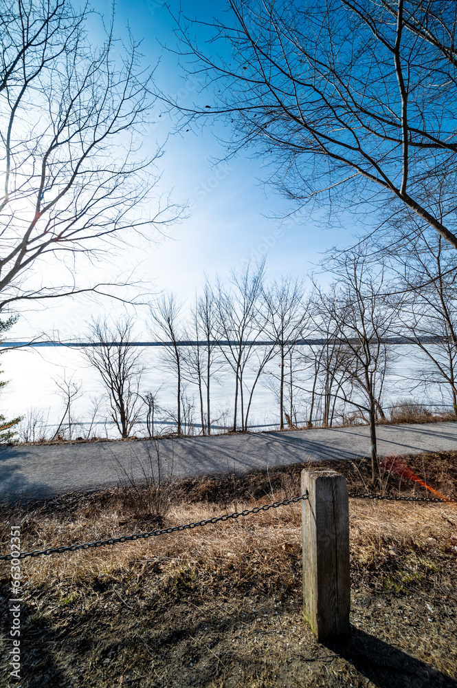 Embrace the serene beauty of Lake Simcoe in winter with this stunning ...