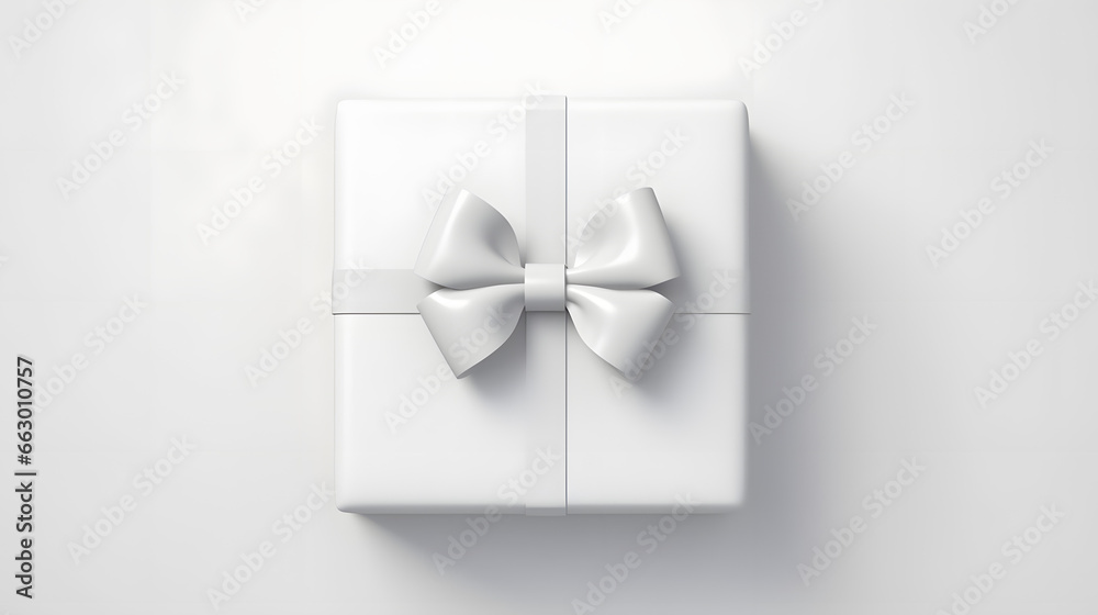 Blank white rounded square sign or empty white present mock up button ...