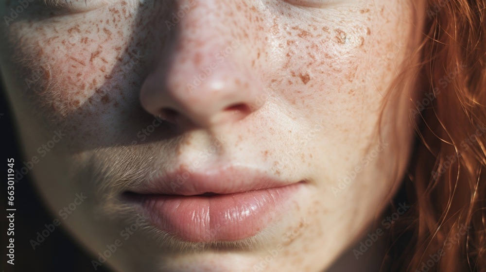 A photographer with severe acne scars on her temples, capturing beauty ...