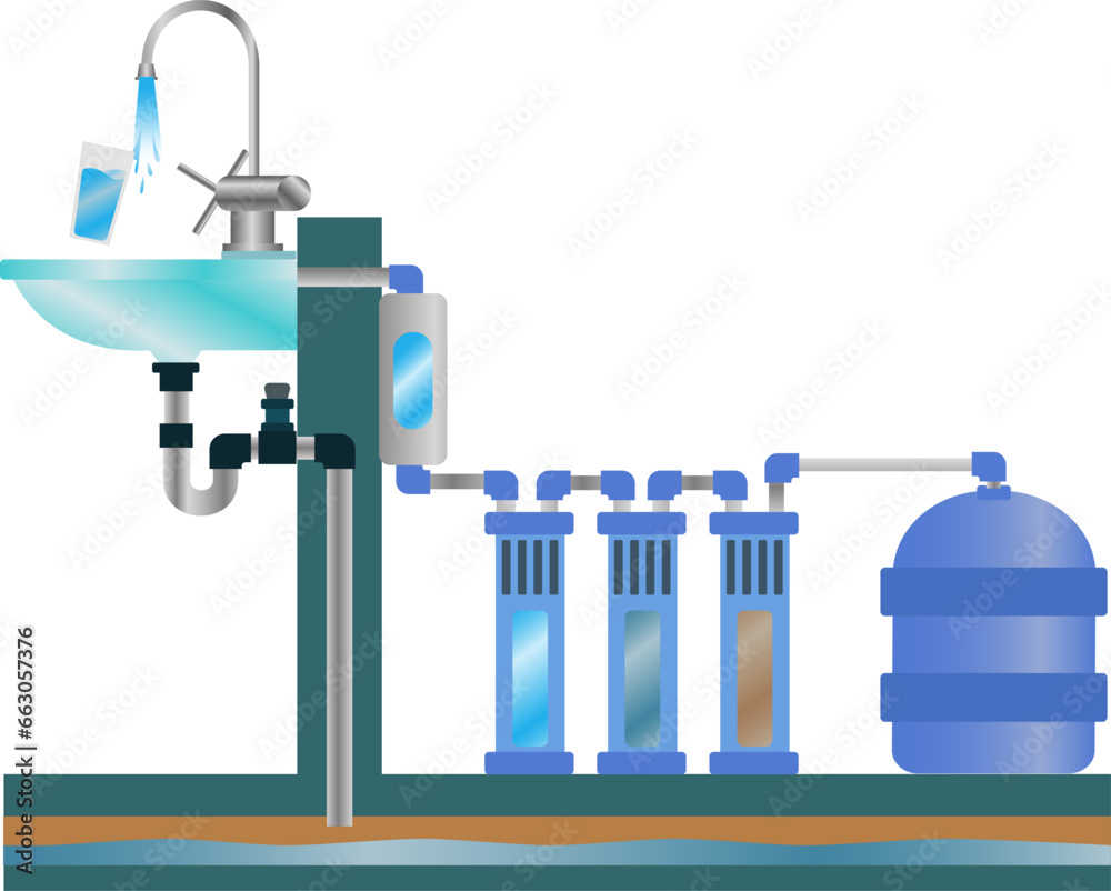 reverse osmosis water treatment diagram, how water purification system ...