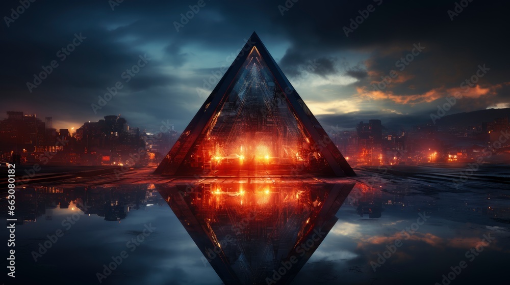 Triangle Wallpaper Template , Background Image,Desktop Wallpaper ...