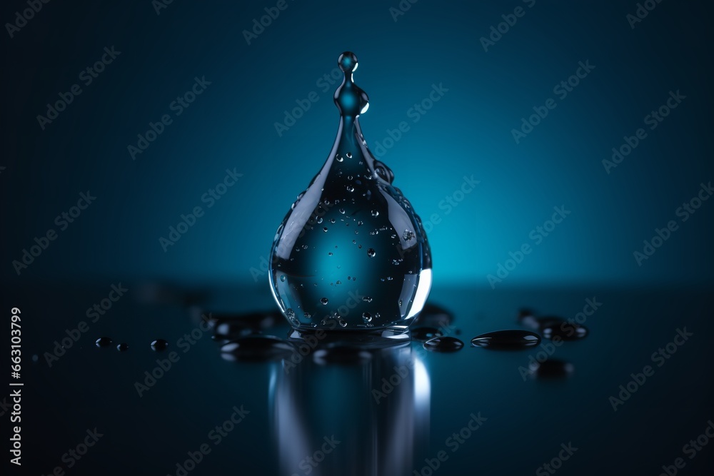 water drop, droplet, water, liquid, drop, splashing, blue, splash ...
