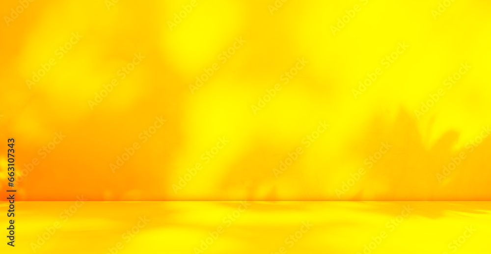 Yellow Background Kichen Room Studio Floor Wall 3d Solid Podim Scene ...