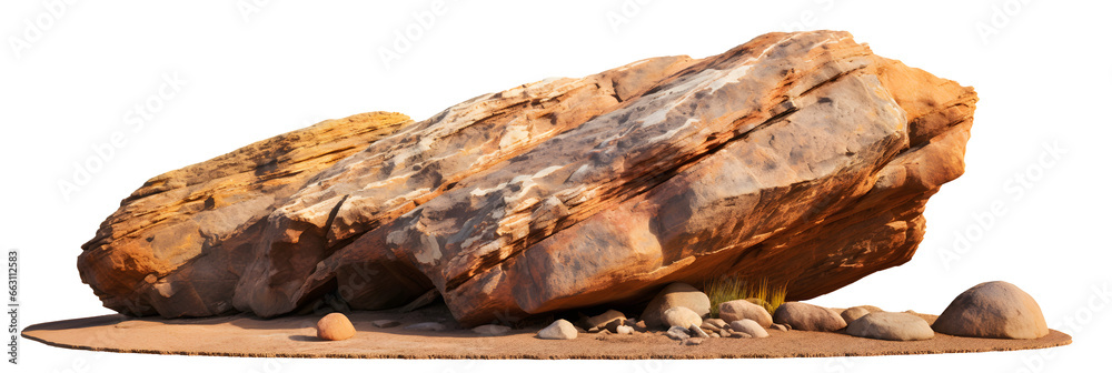 desert rock formation isolated on transparent background - landscape ...