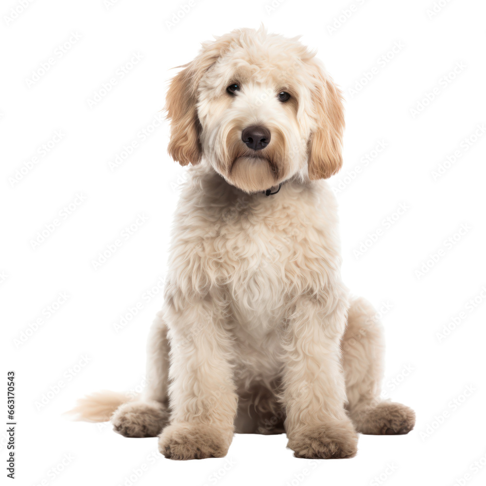 goldendoodle isolated on transparent background,transparency Stock ...