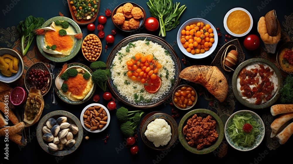 Arabian Food: Traditional Middle Eastern Lunch, Food that Muslims eat ...