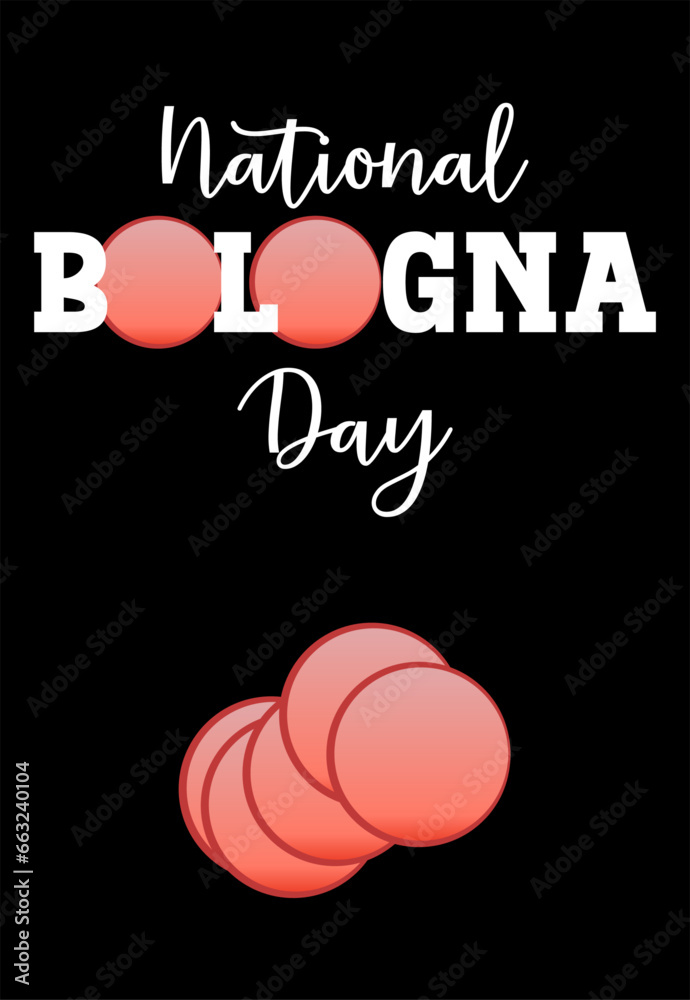 National Bologna Day Sign Vector Illustration Stock Vector | Adobe Stock