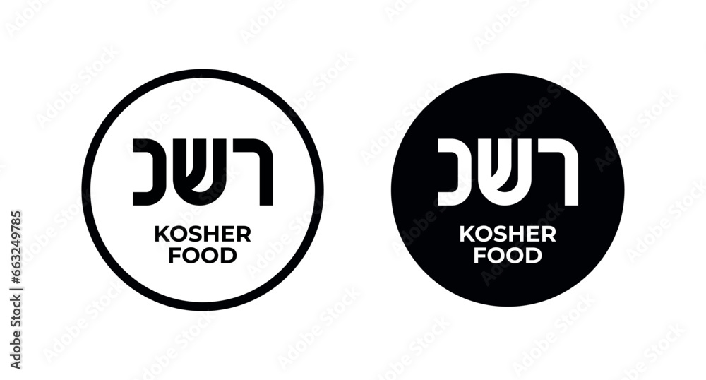 Kosher Certified symbols. International symbols of kosher food ...
