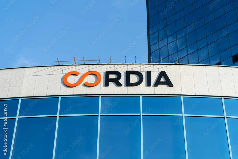 Cordia real estate development company logo sign. Part of the Futureal ...