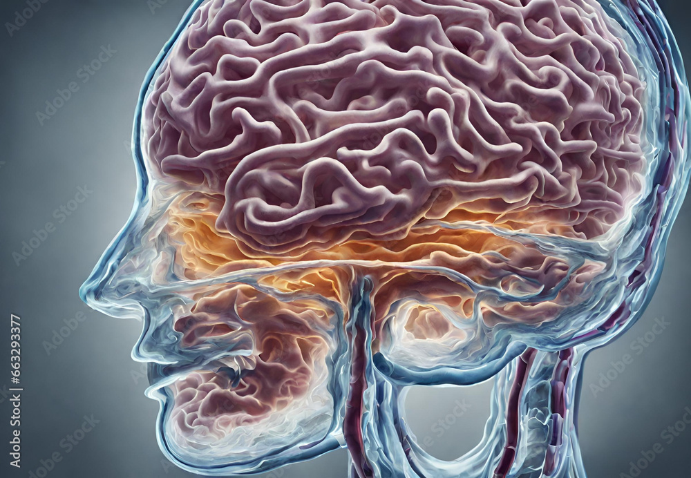 Medical Brain Structure Diagram, Neurological Science Visual, Detailed ...