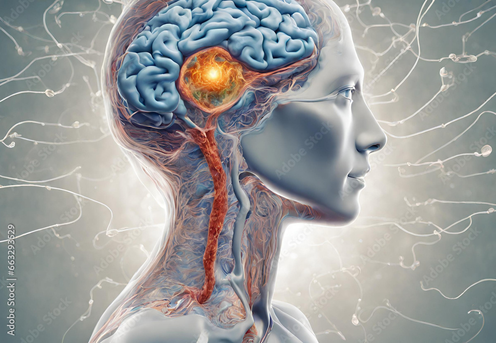 Human Brain Anatomy Illustration, Detailed Brain Structure Diagram ...