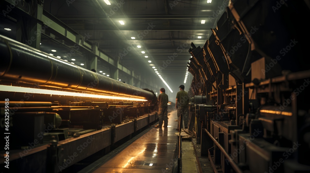 Rocket artillery ammunition industrial manufacturing process. Fast and ...