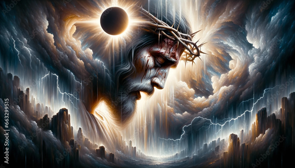 The Face of Sacrifice during Spiritual Darkness: A Dramatic Close-Up of ...