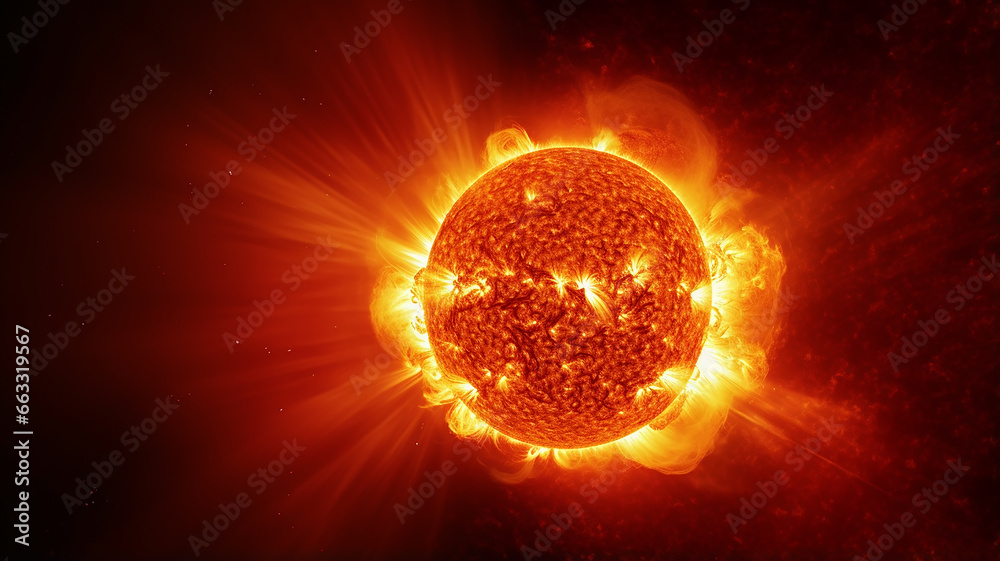 solar storm, astronomical observation solar corona and prominences ...
