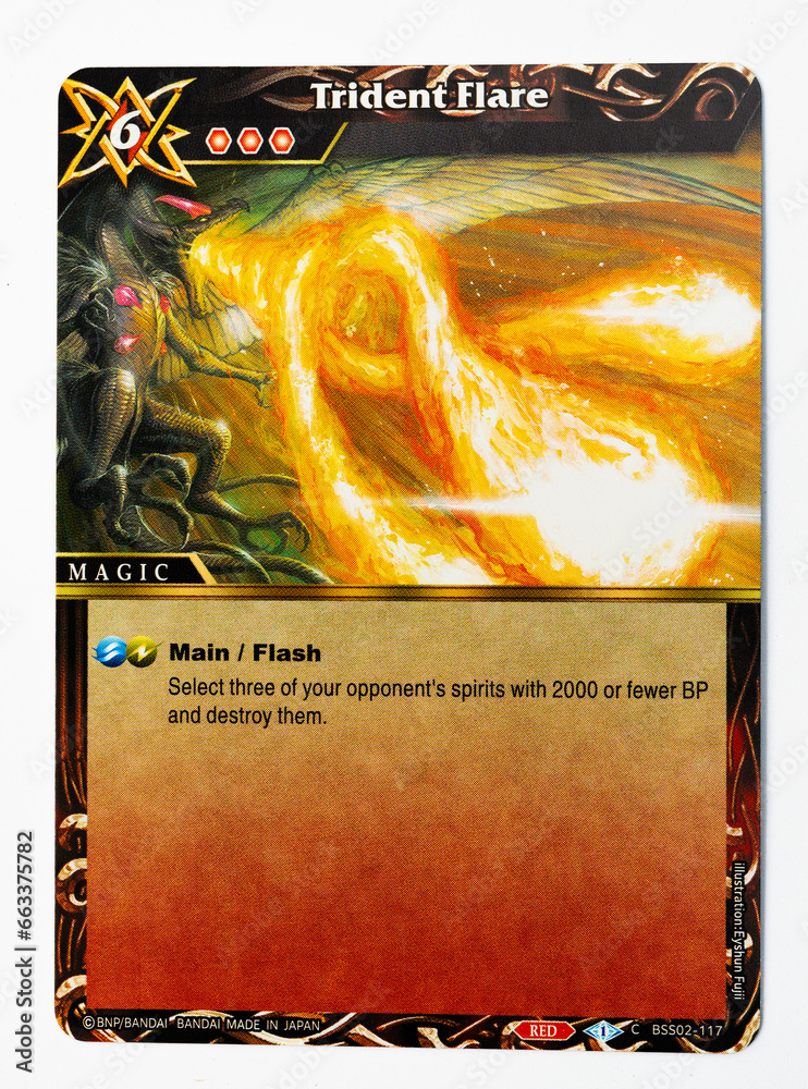 Hamburg, Germany - 10152023: photo of the English Bandai Battle Spirits ...