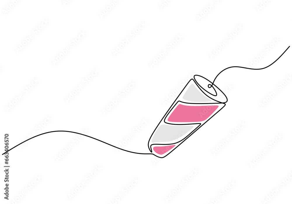 Party popper continuous one line drawing. Simple line art for ...