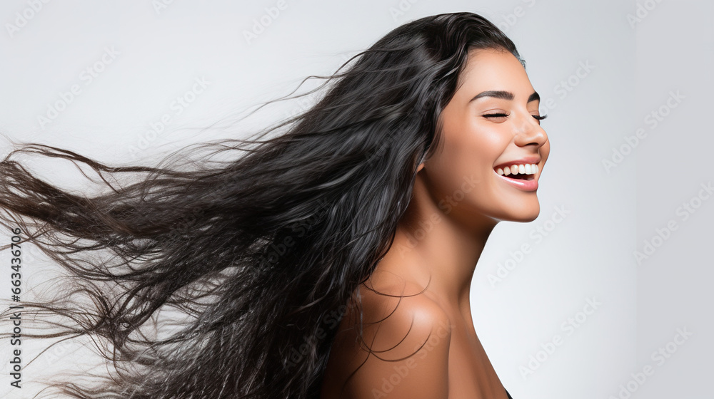 closeup photo portrait of a beautiful young asian indian female model ...
