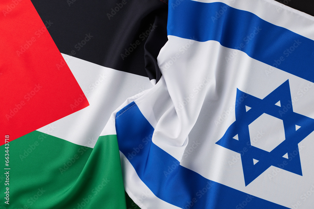 Understanding the Israel-Palestinian Authority Dispute. Top view photo ...