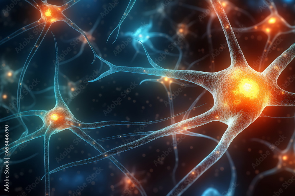 Neuronal network with electrical activity of neuron cells. Neuroscience ... Neuronal network with electrical activity of neuron cells. Neuroscience ...
