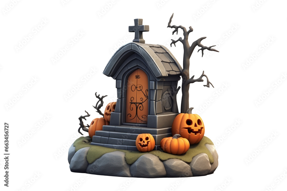 Cute and Realistic Halloween Headstone for Festive Charm Stock ...