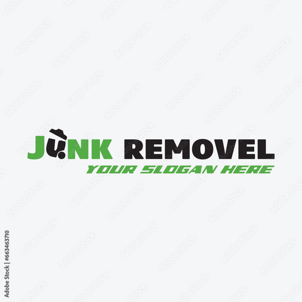 junk removal logo design vector format Stock Vector | Adobe Stock