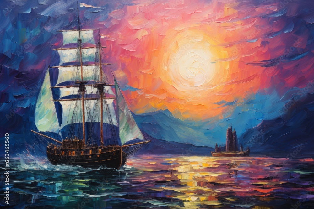 Cursed ghost ships, forever sailing the seas with ghostly crews seeking ...