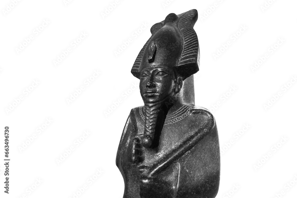 Osiris statue from the Kushite period isolated on transparent ...