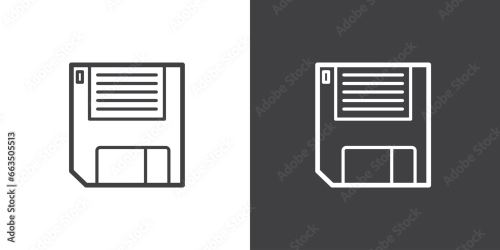 Data storage icon of Mobile Device Components. Floppy disk Storage icon ...