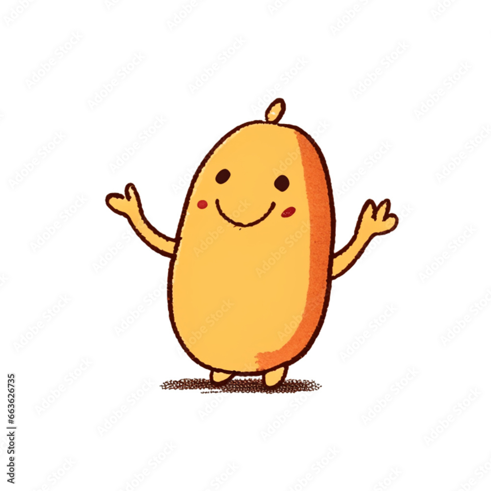 Bean Cartoon isolated transparent background VEGAN FOOD vegetables ...