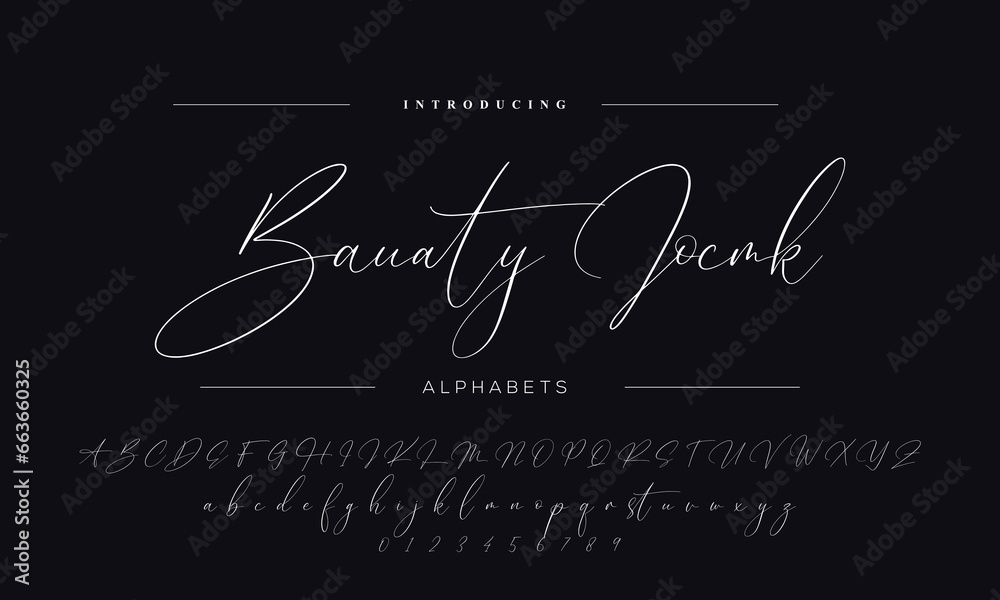 Hand drawn vector alphabet. Script font. Isolated letters written with marker, ink. Calligraphy ...