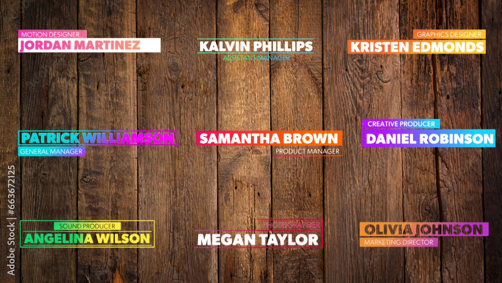 Gradient Lower Thirds Stock Template | Adobe Stock