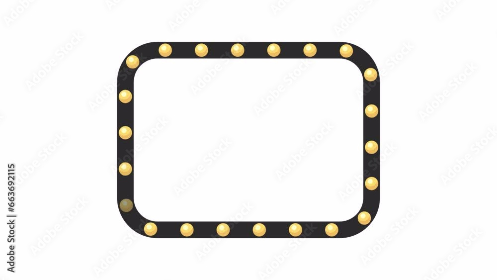 Blinking lightbulb frame 2D object animation. Glimmering light bulbs ...